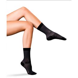 Falke Damen Socken "No. 2 Finest Silk", Gr. 35, schwarz, Obermaterial: 85% Seide silk. 15% Polyamid PA., Socken
