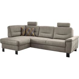 Ecksofa DIE PLANBAR, B:244cm H:88cm T:160cm, beige, 100% Polyester, Wohnzimmer, Sofas, "PP-PF23172 L-Form, Breite 244 cm", Eckgarnitur mit besonders