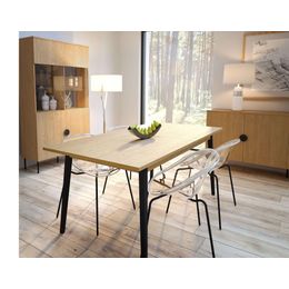 Esstisch Home Affaire, B:160cm H:75,5cm T:90cm, braun, Wohnzimmer, Tische, "BELLOT ausziehbarer K&uuml;chentisch in zwei Breiten- 160/180cm + 40cm",