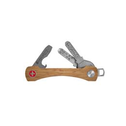 keycabins Damen Schl&uuml;sselanh&auml;nger "Wood S2", braun, Basic, Holz, Schl&uuml;sselanh&auml;nger, SWISS made