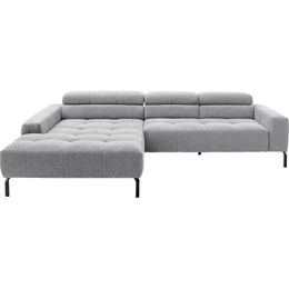 Home Affaire Ecksofa &raquo;Claya Move, L-Form, Kopf- & R&uuml;ckenverstellung, Breite 293 cm&laquo; Moderne Steppung, weicher Polsteraufbau & saugroboterfreundliche 