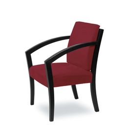 Esszimmerstuhl Home Affaire, B:58,5cm H:87cm T:65cm, rot, Massivholz, St&uuml;hle, "G98 George Armlehnstuhl, Sessel, in 3 Gestellfarben Made in Italy",