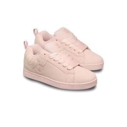 DC Shoes Damen Sneaker "Court Graffik", Gr. 6, rosa, Obermaterial:55, 91% Leder, 38, 75% Synthetik, 5, 34% Polyester., Schuhe