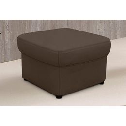 Hocker DOMO collection, B:57cm H:41cm T:57cm, braun, Luxus-Microfaser (100% Polyester);Struktur ( 90% Polyester, 10% Polyacryl);Microfaser PRIMABELLE