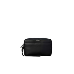 Calvin Klein Kulturbeutel "RAISED POUCH W/ HANDLE"schwarz, Lederimitat, Taschen, Unisex Minibag, Hygienebeutel mit praktischer Handschlaufe