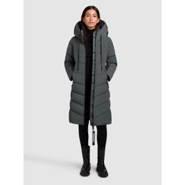 Khujo Damen Steppmantel "MIKIA2", grau, Gr. XL, unifarben, 100% Polyester, M&auml;ntel