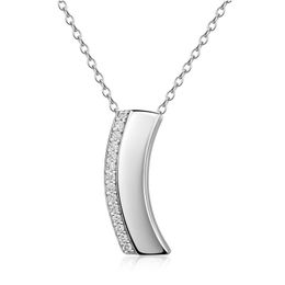 Firetti Damen Kette mit Anh&auml;nger &raquo;Schmuck Geschenk Silber 925 Halsschmuck geschwungenes Design&laquo; Made in Germany - mit Zirkonia (synth.) silber Silber 