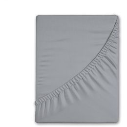 Good Morning Spannbettlaken &raquo;Flanell&laquo; Baumwolle, Flanell, Biber, Rundumgummi, 25 cm H&ouml;he grau Flanell, Obermaterial: 100% Baumwolle B/L: 180cm x 200cm