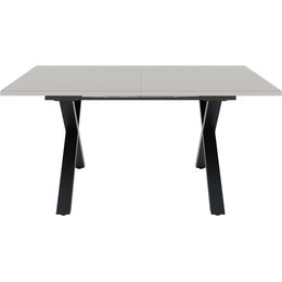 M&auml;usbacher Esstisch M&Auml;USBACHER, H:75cm, grau, K&uuml;che, Tische, Esstisch ausziehbar auf 210 cm, eckige Tischform, Gestell X-Form