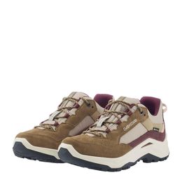 Lowa Damen Wanderschuh "VENTIERRA GORE-TEX LO WS", Gr. 37,5, braun, Textil, Veloursleder, Schuhe, wasserdicht, winddicht,atmungsaktiv dank GORE-TEX