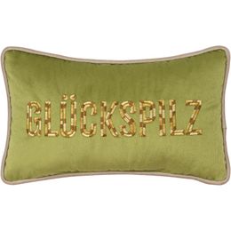 Pad Dekokissen &raquo;PETITE&laquo; Limited Edition mit saisonal wechselnden Designs gr&uuml;n Polyester B/L: 18cm x 32cm, 1 Stk.