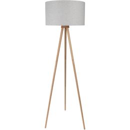 OTTO HOME Stehlampe "Torell - Dreibein Stehleuchte", 1, &Oslash; 45cm H: 152cm, 1 Stk., beige, Wohnzimmer, Leuchten, Textil, Dreibein Holz, exkl. LM E27,