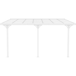 WESTMANN Terrassendach &raquo;Bruce 435&laquo; wei&szlig; Aluminium, Polycarbonat (PC) B/H/T: 435cm x 270cm x 300cm, pulverbeschichtet