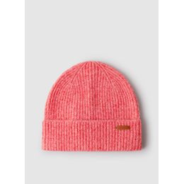 Pepe Jeans Damen Strickm&uuml;tze "FRANCISY HAT"coral peach pink, meliert, Strick, Baumwolle, M&uuml;tzen, aus Baumwolle