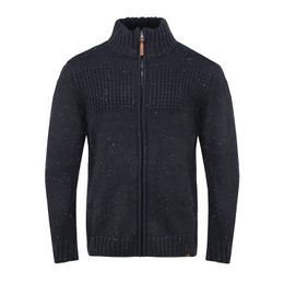 INDICODE Herren Strickjacke "Strickjacke IDBergen", blau, Gr. L, Obermaterial: 97% Polyacryl PAN. 3% Polyester PES., Strickjacken