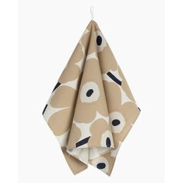Marimekko Sp&uuml;ltuch &raquo;PIENI UNIKKO&laquo; Off-White, Beige, Dunkelblau beige Baumwolle, Leinen 2, Baumwolle Leinen