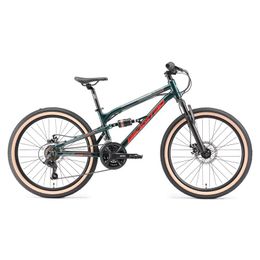 Bikestar Jugendfahrrad 21 Gang Shimano RD-TY21 Schaltwerk Kettenschaltung gr&uuml;n 33cm, 24 Zoll (60,96cm) Jugendfahrrad
