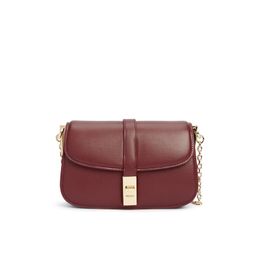 Tommy Hilfiger Damen Umh&auml;ngetasche &raquo;TH HERITAGE CHAIN CROSSOVER&laquo; Damen Abendtasche, Schultertasche Handtasche mit Steckverschluss rot B/H/T: 21cm x 