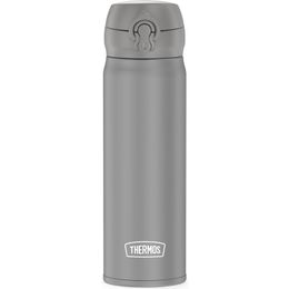 Thermos Isolierflasche &raquo;Ultralight Bottle&laquo; doppelwandiger Edelstahl grau Edelstahl, Polypropylen (PP), Silikon 500ml