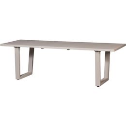 Esstisch Woood, B:240cm H:75cm T:87cm, beige, Wohnzimmer, Tische, "Bear Outdoor-Aluminium korrosionsbest&auml;ndig, H 75 x B 240 x T 87 cm",