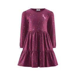 happy girls M&auml;dchen Jerseykleidberry, Gr. 104, bedruckt, Jersey, Obermaterial: 95% Baumwolle, 5% Elasthan, Kleider, Baumwolle mit Stretch,