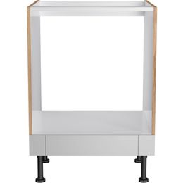 Herdumbauschrank Optifit, B:60cm H:87cm T:58,4cm, grau, Schr&auml;nke, "Ahus", Breite 60 cm