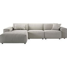 Home Affaire Ecksofa &raquo;Glimminge auch in Breitcord, Feincord, Boucl&eacute; + Easy care-Bezug&laquo; L-Form, Breite 294, Zierkissen grau 100% Polyester B/H/T: 294cm