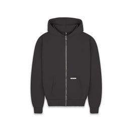 DROPSIZE Herren Kapuzenpullover "Dropsize Herren Super Heavy Blank Zip-Hoodie", schwarz, Gr. XS, unifarben, 70% Baumwolle, 30% Polyester, Sweatjacken