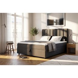 OTTO home Boxbett &raquo;HAILEYY, Polsterbett mit Bettkasten, inkl. Taschenfederkernmatratze H3&laquo; mit Kaltschaumtopper, Chenille-Bezug, 140x200 & 180x200 cm 