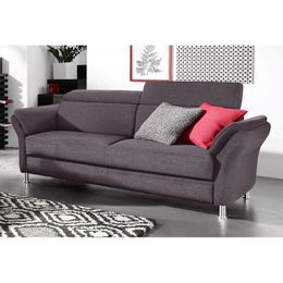 Sit & More sit&more 3-Sitzer &raquo;Avignon&laquo; inklusive Kopfteilverstellung grau Struktur gropb ( 100% Polypropylen);Struktur (100% Polyester);Struktur fein ( 100% 