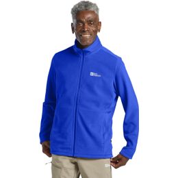 Jack Wolfskin Herren Fleecejacke "TAUNUS FZ M", blau, Gr. M, Fleece, Obermaterial: 100% Polyester, Jacken, schnell trocknend, mit Stretchanteil,