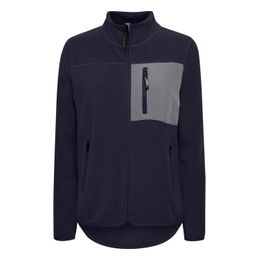 oxmo Damen Fleecejacke "Fleecejacke OXNymfe", blau, Gr. L, Obermaterial: 100% Polyester PES., Jacken