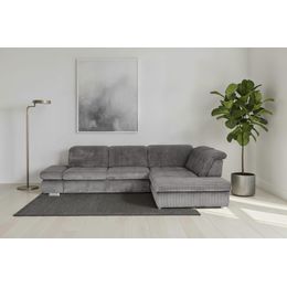 Ecksofa DIE PLANBAR, B:323cm H:84cm T:260cm, grau, 88% Polyester, 12% Polyamid, Wohnzimmer, Sofas, "MP-IN17004 L-Form, Breite 323 cm, mit