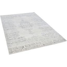 Wollteppich Theko, B:70cm H:10mm L:140cm, beige, Wolle, Wohnzimmer, Teppiche, "Versian 1213, handgekn&uuml;pft", reine Wolle, Vintage Design, Wohnzimmer
