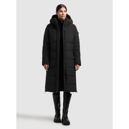 Khujo Damen Steppmantel "INDA", schwarz, Gr. S, unifarben, 73% Nylon, 27% Baumwolle, M&auml;ntel