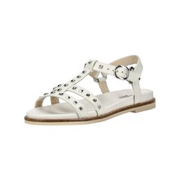 Nero Giardini Damen Riemchensandale "Nero Giardini Sandalen Leder", Gr. 37wei&szlig;, Leder, Schuhe
