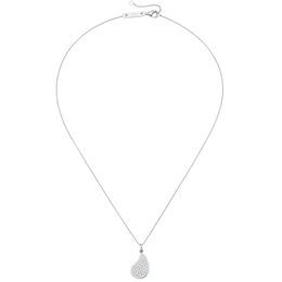 Damen Kette mit Anh&auml;nger "Anh&auml;nger Tropfen, mit Zirkonia, Silber 925", 45cm, Silber 925 (Sterlingsilber), silber, Giorgio Martello MILANO, Silber 925