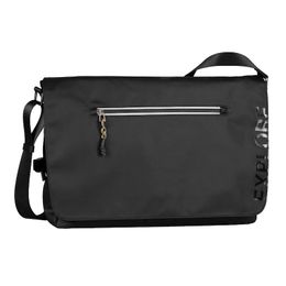 Camel Active Damen Camel Active Messenger Bag &raquo;Explore&laquo; Herren Umh&auml;ngetasche mit reflektierende Rei&szlig;verschl&uuml;sse schwarz B/H/T: 44cm x 31cm x 16cm