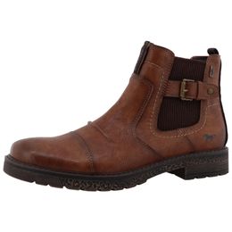 Mustang Shoes Herren Winterboots "Midor", Gr. 44, braun, Lederimitat, Textil, Schuhe, Business Stiefel, Boots mit Warmfutter