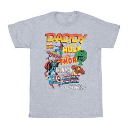 MARVEL - "Our Dad Superhero" T-Shirt f&uuml;r Herren (Grau)