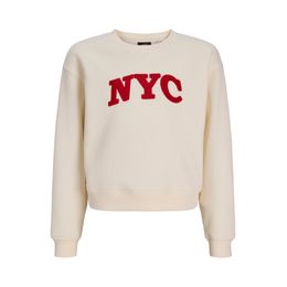 Jack & Jones JJXX Sweatshirt 'JXTATUM' M&auml;dchen Gr&ouml;&szlig;e 140 rot / wei&szlig;