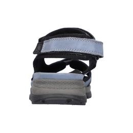 Waldl&auml;ufer WALDL&Auml;UFER Damen Sandalette "H-Sora", Gr. 5,5, blau, Nubukleder, Textil, Schuhe, Outdoorschuh, Sommerschuh, Keilabsatz, in bequemer Schuhweite H