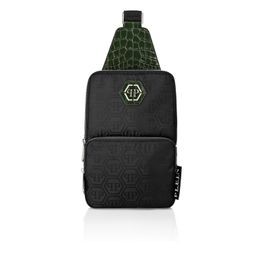 Philipp Plein Herren Umh&auml;ngetasche "Monogram", schwarz, Taschen