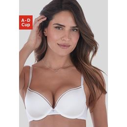 s.Oliver Push-up-BH 'Schalen-BH, B&uuml;gel-BH, T-Shirt-BH, Elina' beige Gr. 70A. Vergr&ouml;&szlig;ert Optisch Die B&uuml;ste und mit B&uuml;gel