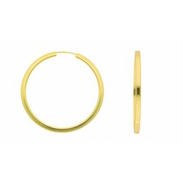 Adelia&acute;s ADELIA ́S Damen Paar Creolen "38 mm Creolen Ohrringe 333 Gold ( 8K )", Damen, Gold, gold, Gold, Ohrringe, Goldohrringe