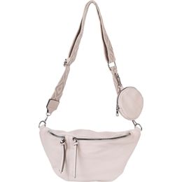 styleBREAKER Damen Umh&auml;ngetasche "Halbmond Crossbody Bag Set 3-Teilig", rosa, 100% Polyurethan PU. Futter: 100% Polyester PES., unifarben, Taschen
