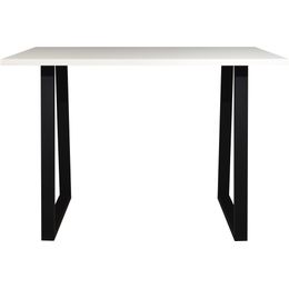M&auml;usbacher Tresentisch M&Auml;USBACHER, B:160cm H:109cm T:90cm, schwarz-wei&szlig;, Tische, "Bartresentisch Metall", Bartresentisch Metallgestell, H&ouml;he 109 cm