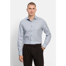OLYMP Herren Businesshemd "OLYMP Level Five, Body Fit, Royal Kent", grau, Gr. 38, 97% Baumwolle, 3% Elastolefin, Hemden