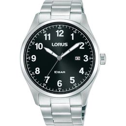 Lorus Herren Lorus Quarzuhr Armbanduhr, Herrenuhr, Edelstahlarmband, analog, Tag silber Einheitsgr&ouml;&szlig;e