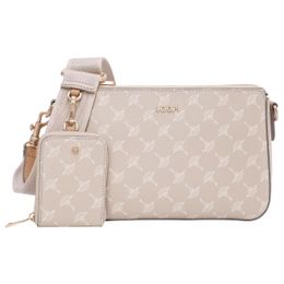 JOOP! JOOP Damen Umh&auml;ngetasche "cortina 1.0 jasmina shoulderbag shz", beige, Lederimitat, bedruckt, Taschen, Damen Schultertasche, Handtasche mit h&uuml;bschem